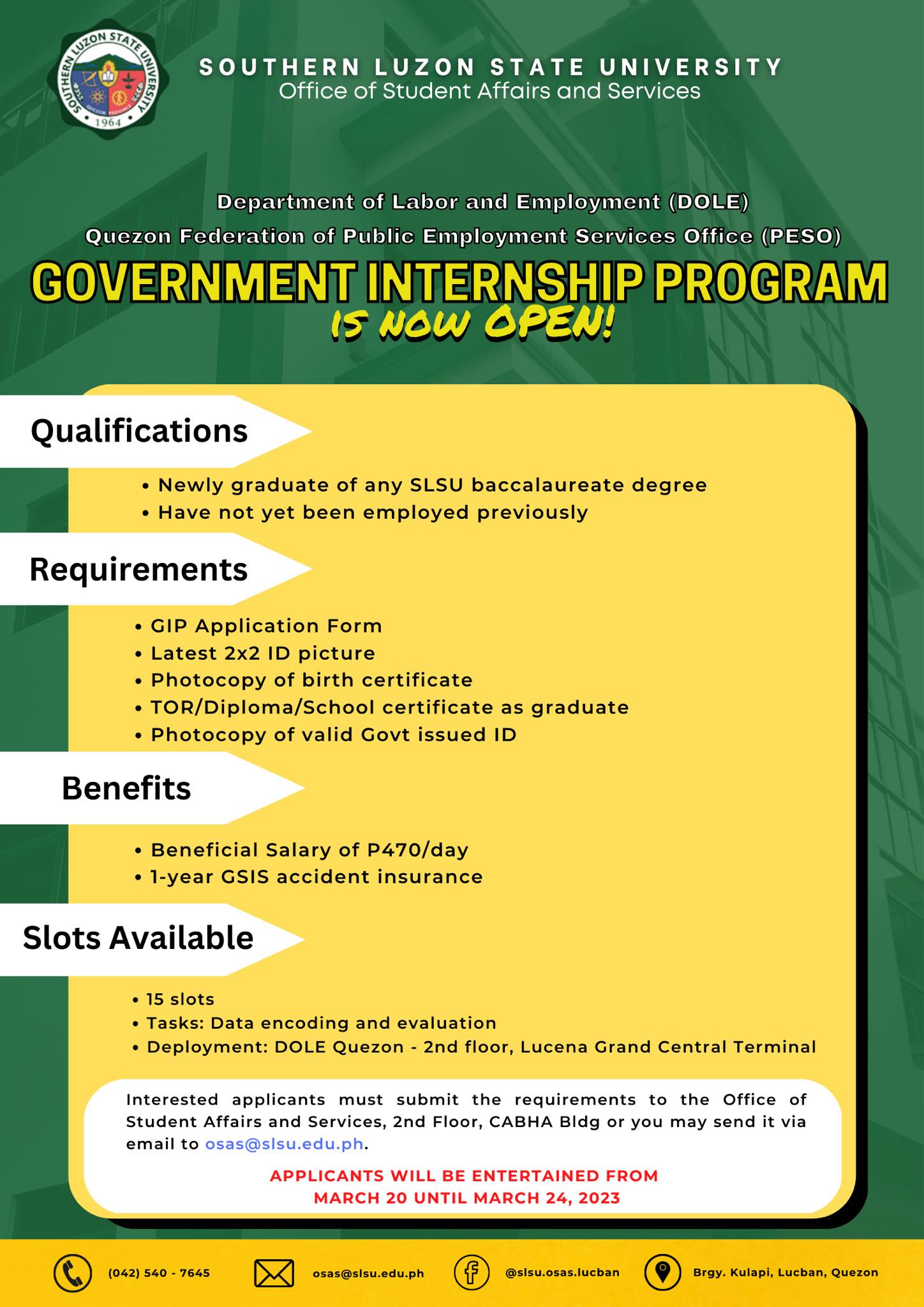 Learning Development Center | Southern Luzon State University