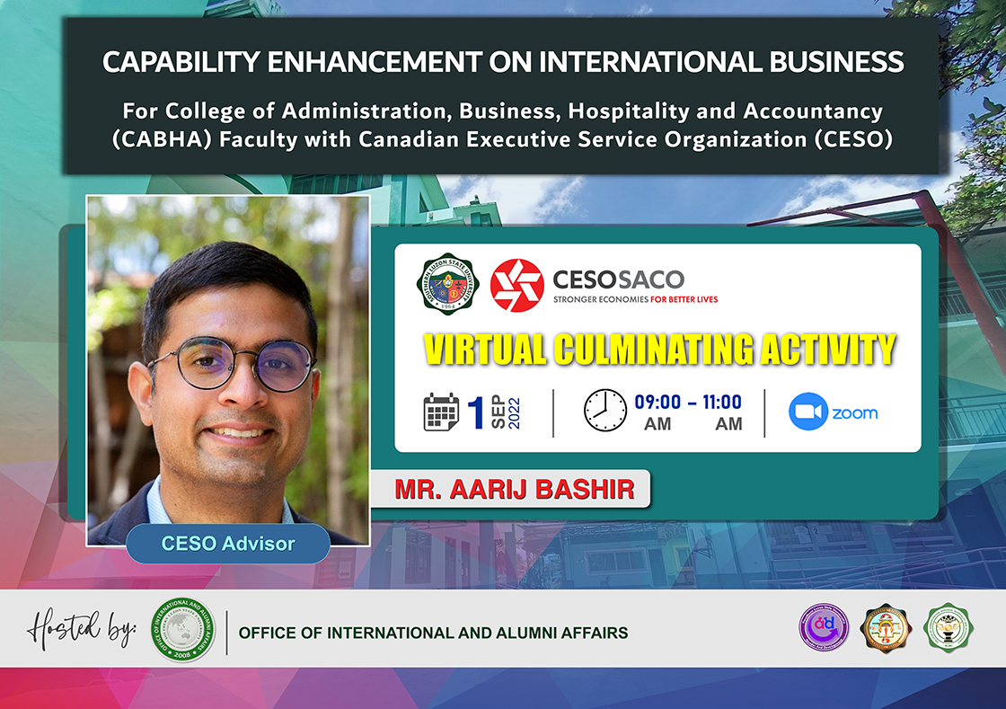 SLSU-CABHA wraps up faculty training on International Business with ...