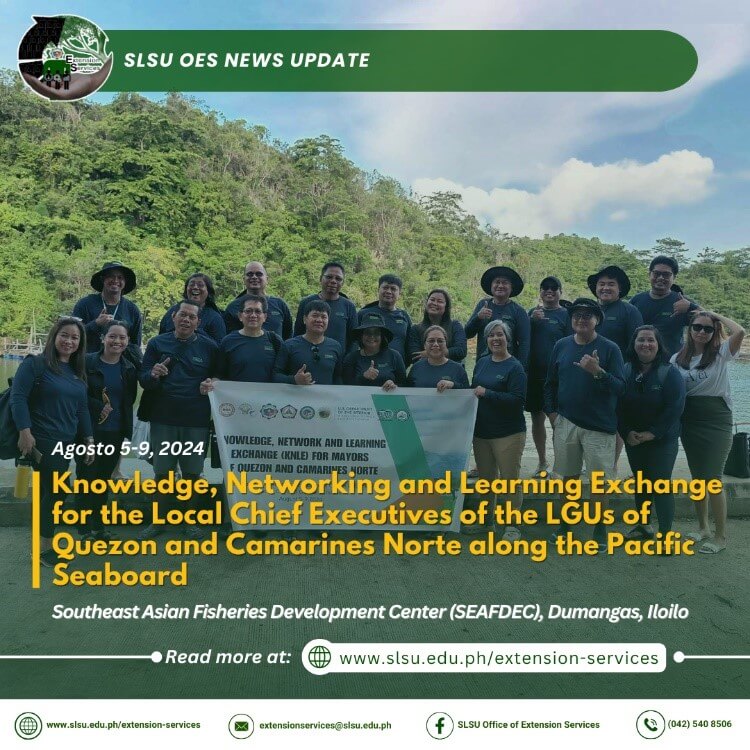 SLSU, CNSC, at TK Pinangunahan ang Knowledge, Networking and Learning ...