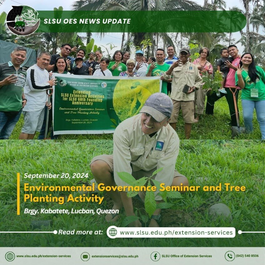 SLSU OES Conducts Successful Environmental Governance Seminar and Tree ...