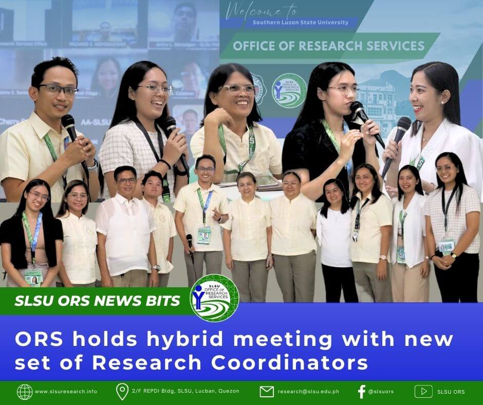 Research Services | Southern Luzon State University Southern Luzon ...