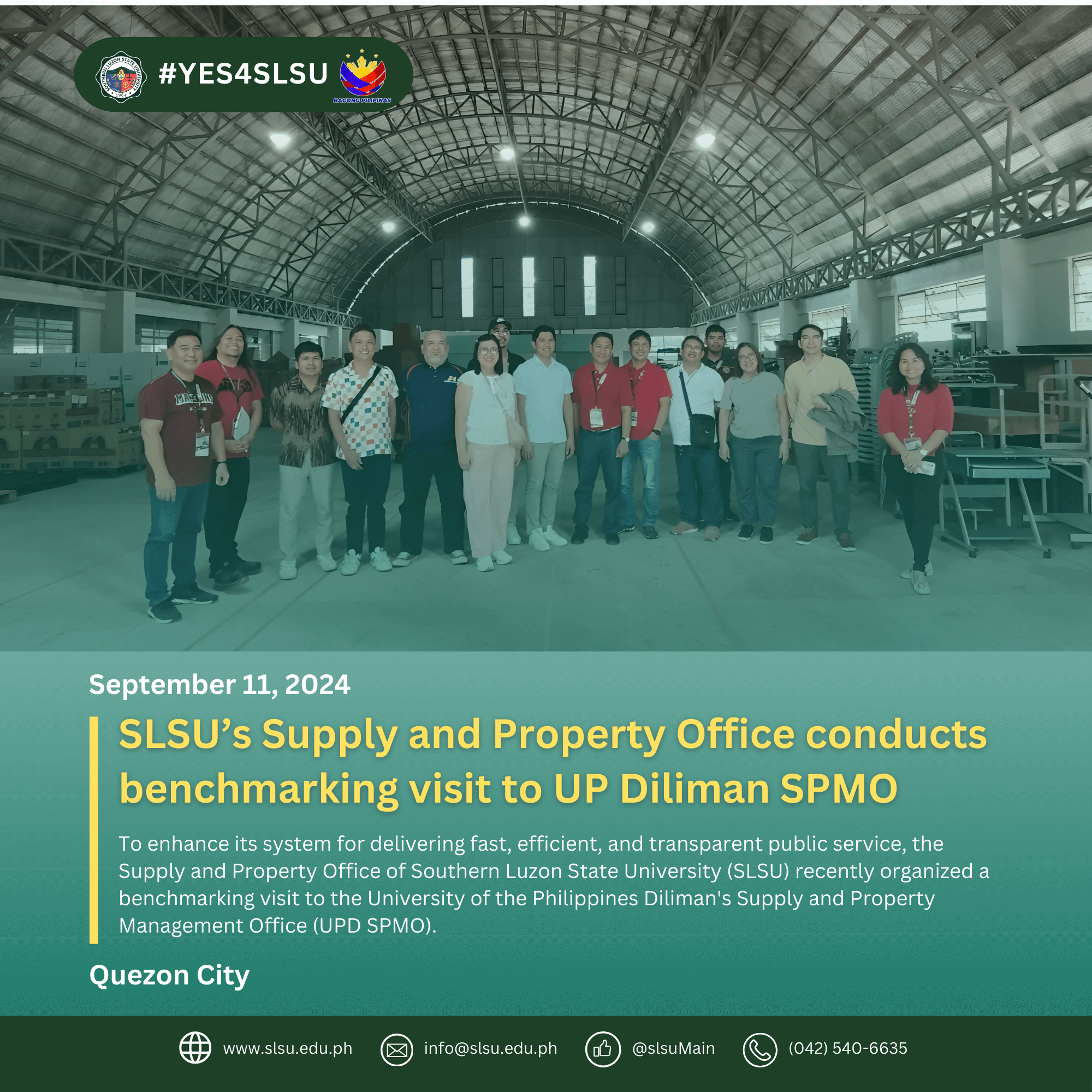 𝗦𝗟𝗦𝗨’𝘀 𝗦𝘂𝗽𝗽𝗹𝘆 𝗮𝗻𝗱 𝗣𝗿𝗼𝗽𝗲𝗿𝘁𝘆 𝗢𝗳𝗳𝗶𝗰𝗲 𝗰𝗼𝗻𝗱𝘂𝗰𝘁𝘀 𝗯𝗲𝗻𝗰𝗵𝗺𝗮𝗿𝗸𝗶𝗻𝗴 𝘃𝗶𝘀𝗶𝘁 𝘁𝗼 𝗨𝗣 ...