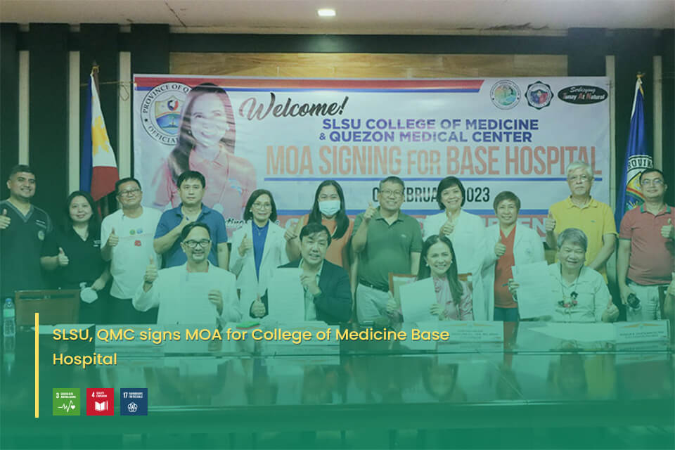 SLSU, QMC signs MOA for College of Medicine Base Hospital | Southern ...