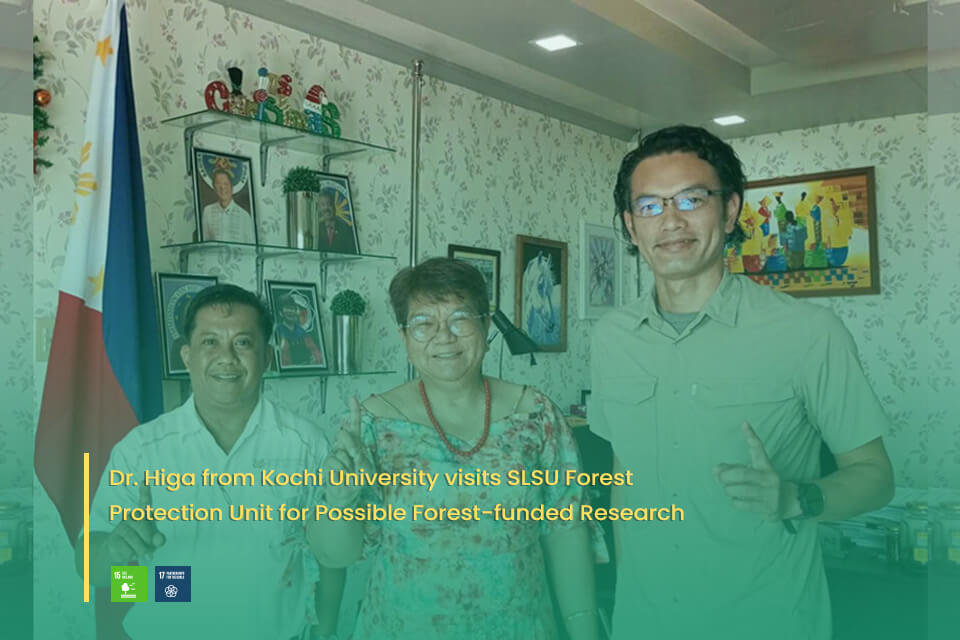 Dr. Higa from Kochi University visits SLSU Forest Protection Unit for ...