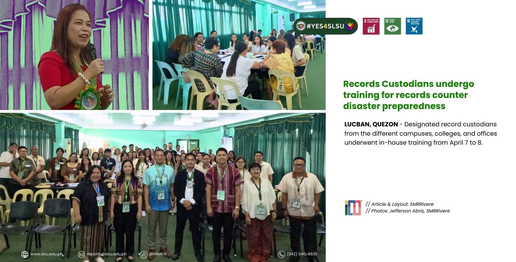 ‎Records Custodians undergo training for records counter disaster ...