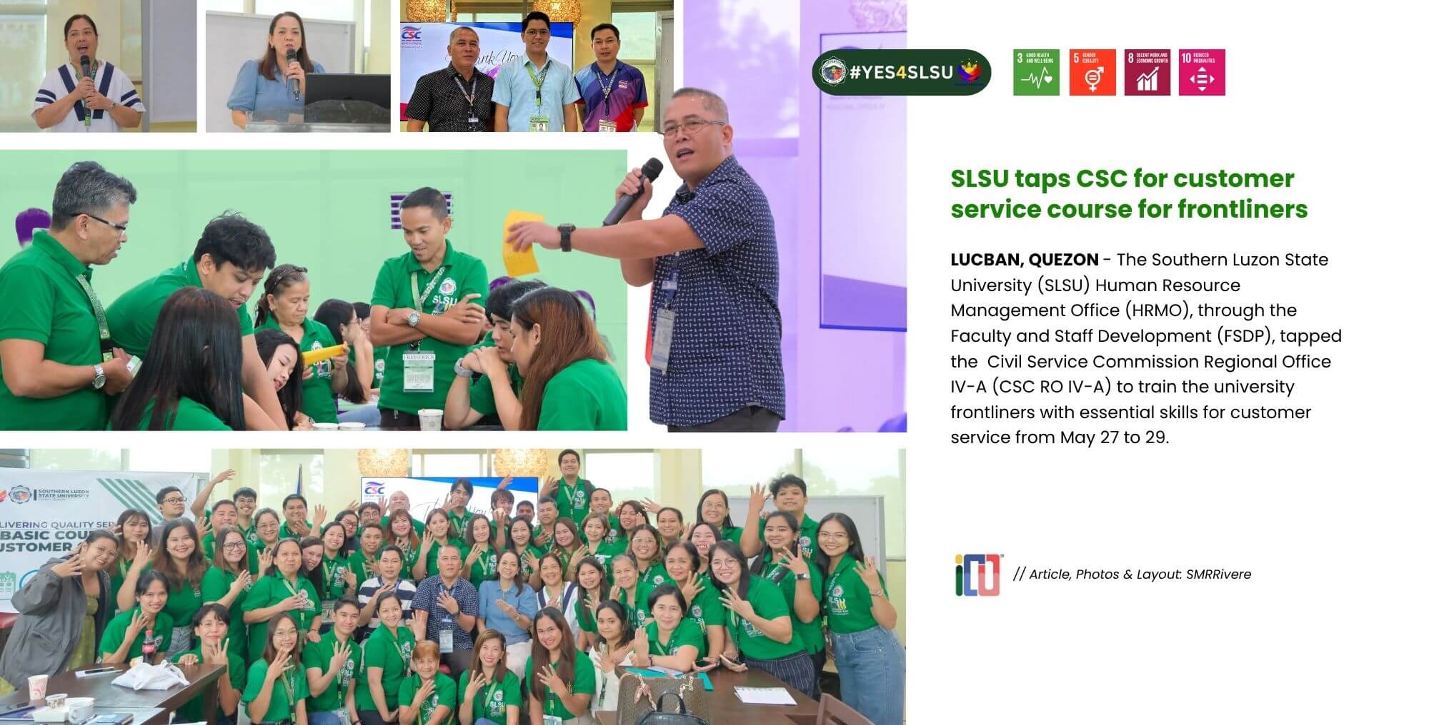 SLSU taps CSC for customer service course for frontliners | Southern ...