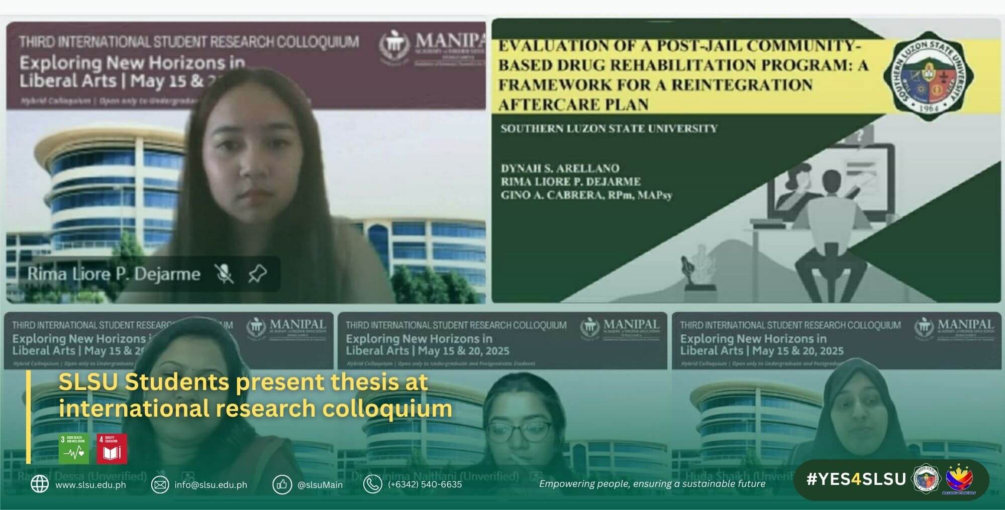 SLSU Students present thesis at international research colloquium ...