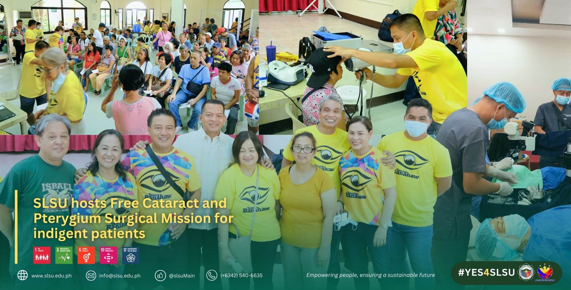 SLSU hosts Free Cataract and Pterygium Surgical Mission for indigent ...