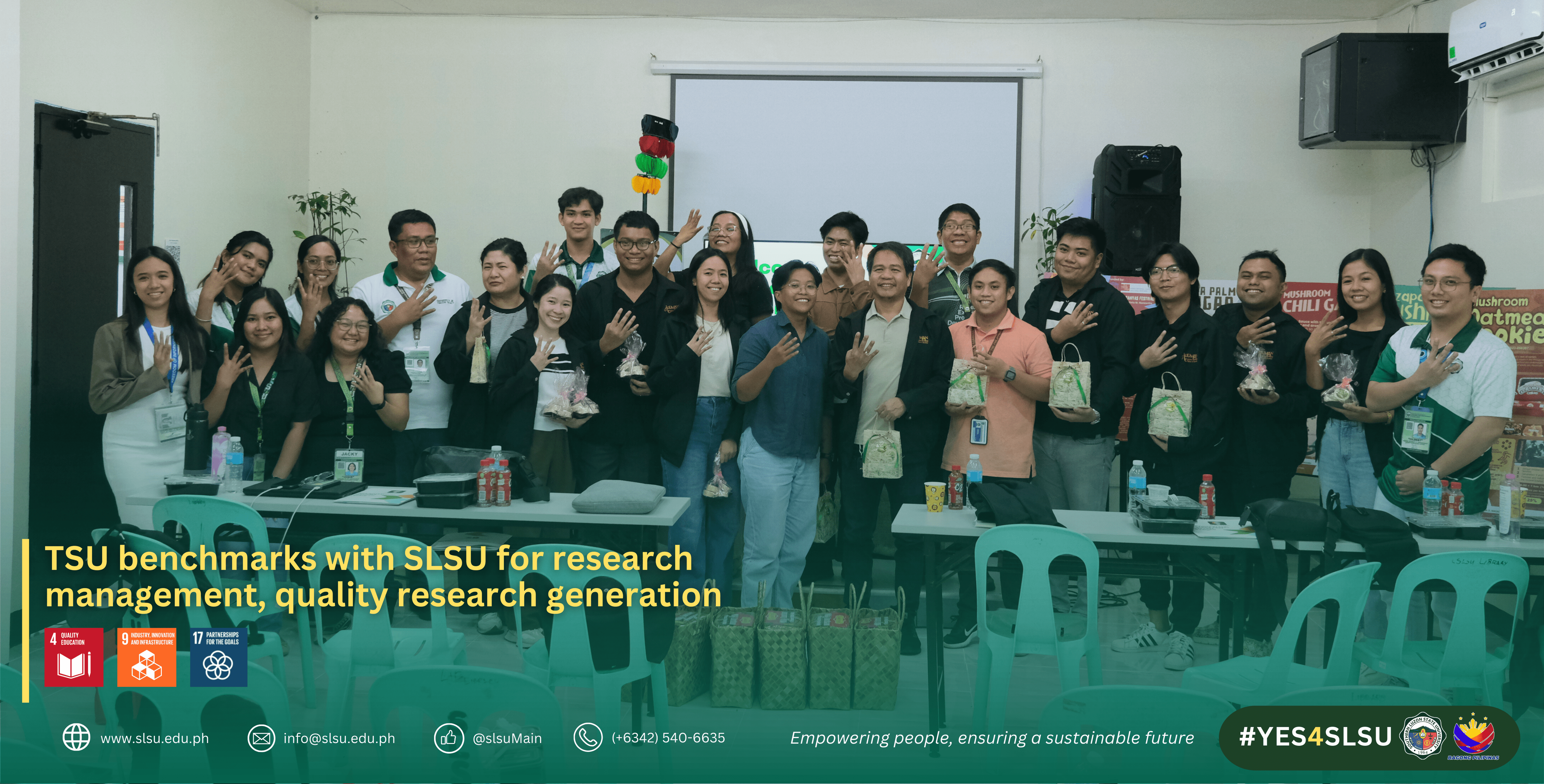 TSU benchmarks with SLSU for research management, quality research ...