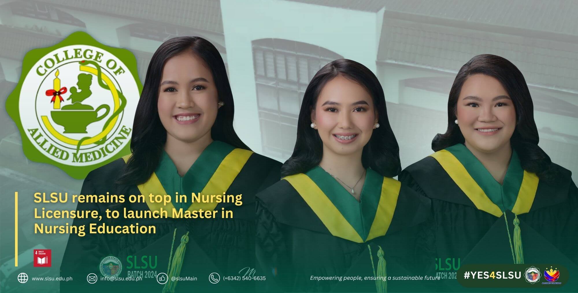 SLSU remains on top in Nursing Licensure, to launch Master in Nursing ...