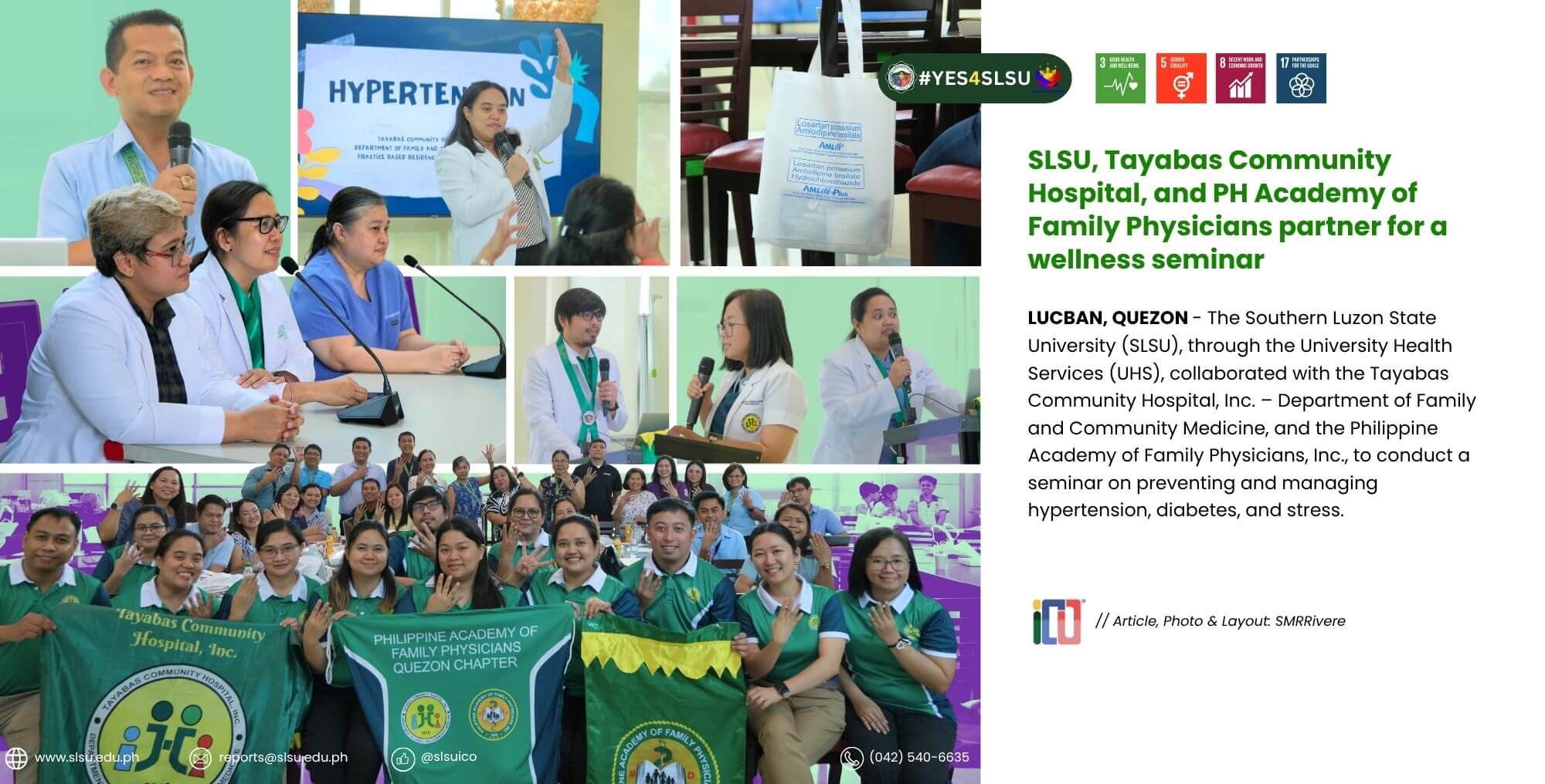 ‎SLSU, Tayabas Community Hospital, and PH Academy of Family Physicians ...