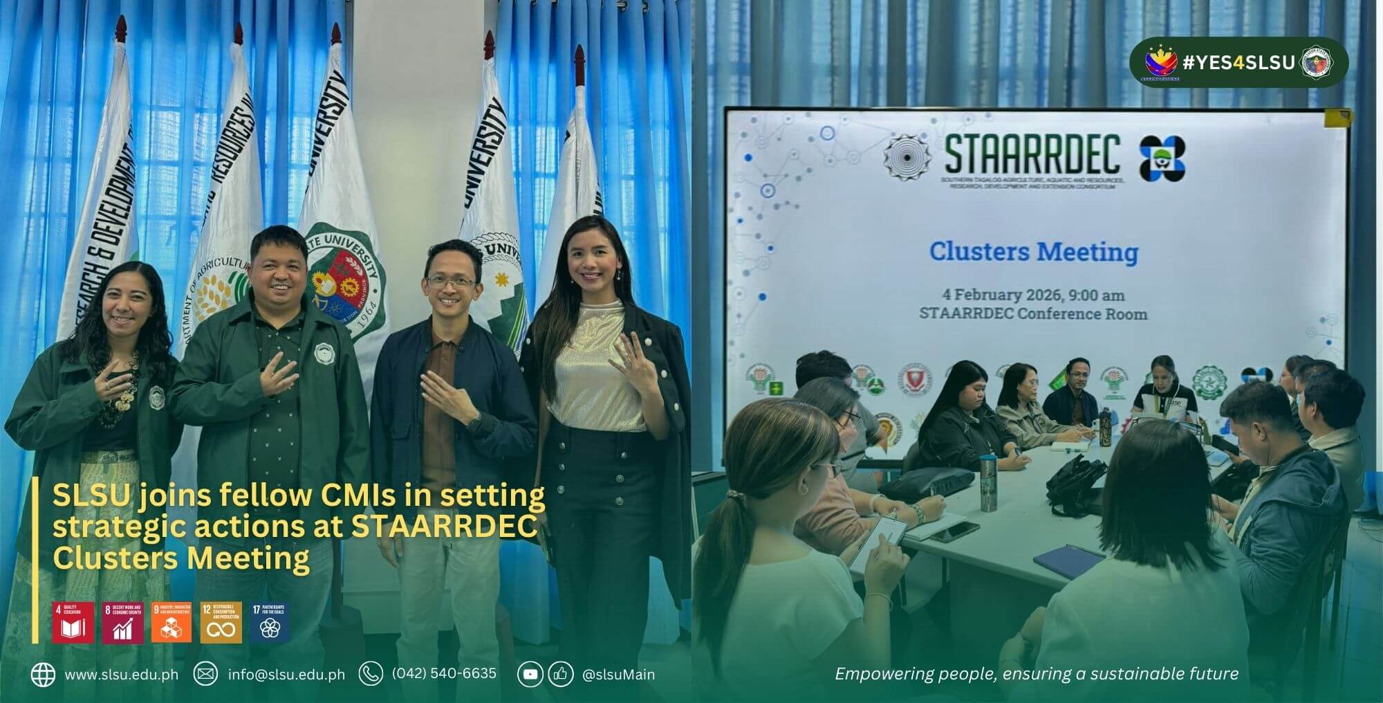 SLSU joins fellow CMIs in setting strategic actions at STAARRDEC ...